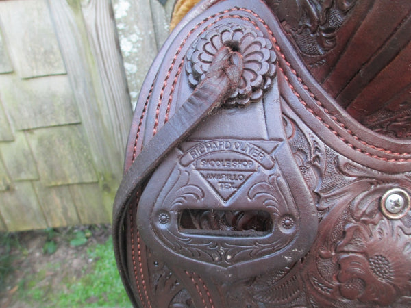 Oliver Seat Rig Roping Ranch Saddle - Fine Western Saddles