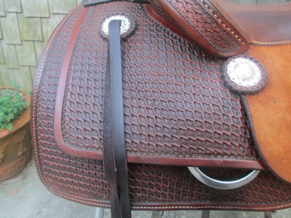 Live Oak Cowhorse Saddle Built By Mike Anders - Fine Western Saddles