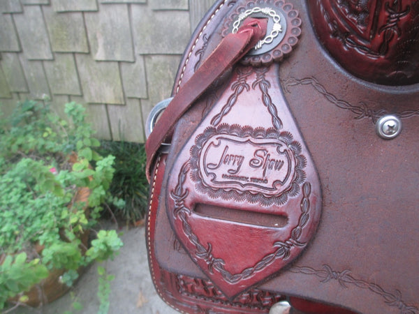 Jerry Saddle Shaw Cutting - Fine Western Saddles